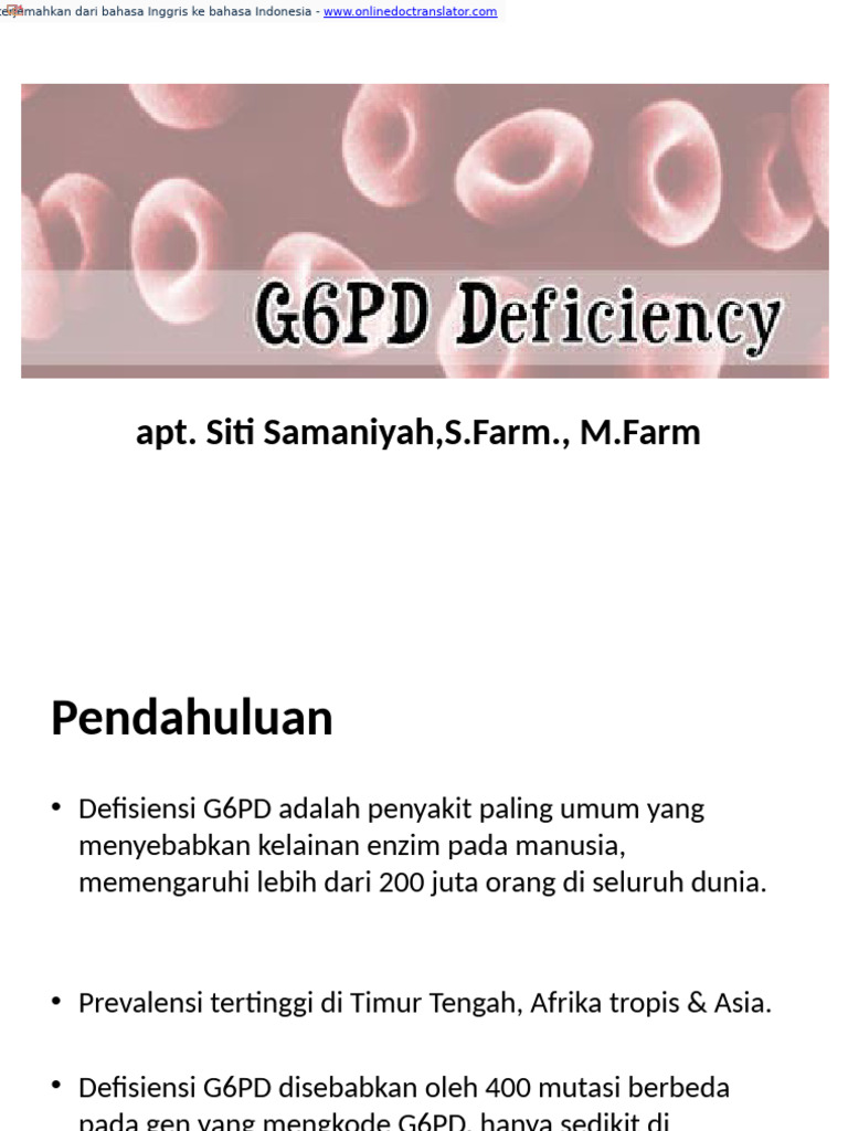 G6PD | PDF