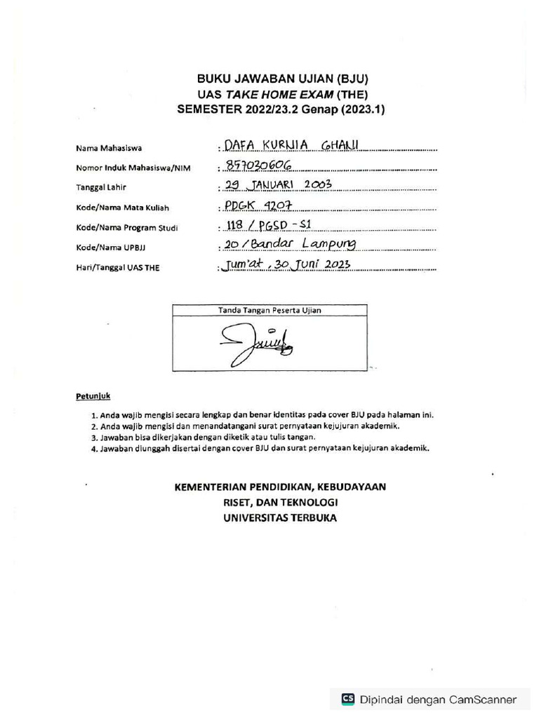 PDGK 4207, DAFA KURNIA GHANI - Compressed | PDF