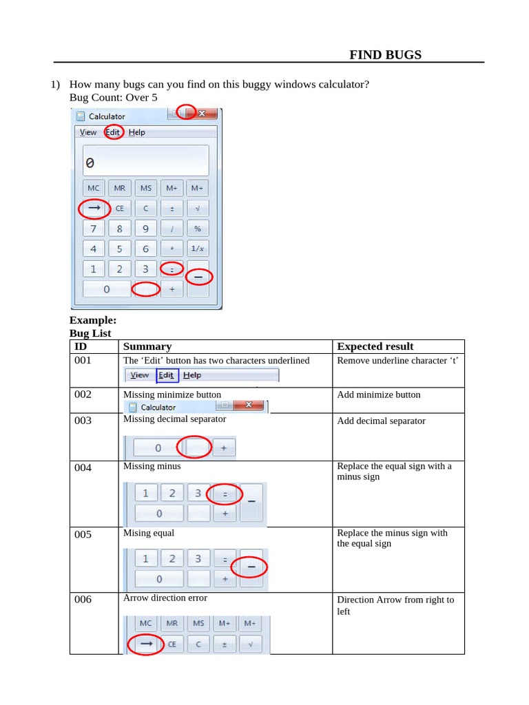 TranNgocTho Exercise1 Find Bugs | PDF | Window (Computing) | Software