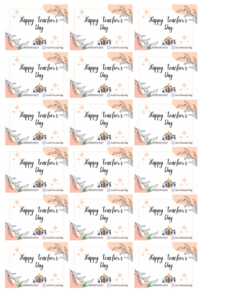Happy Teachers Day | PDF