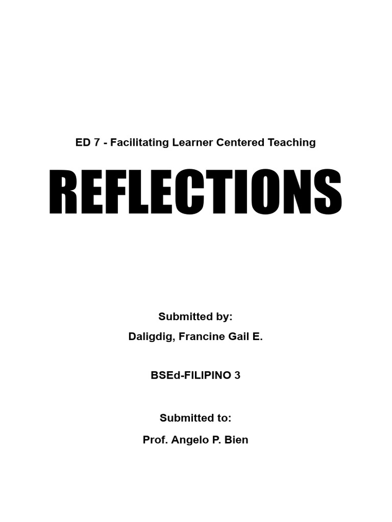 Reflections | PDF