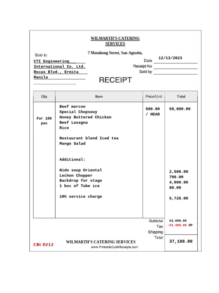 Dec-13-2023-Receipt 2 | PDF