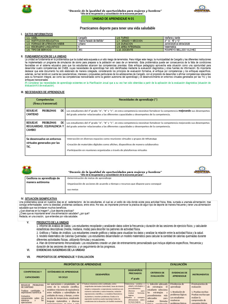 2025 Uda I-4to Ab y C PBV Mate | PDF | Ecuaciones | Razonamiento deductivo