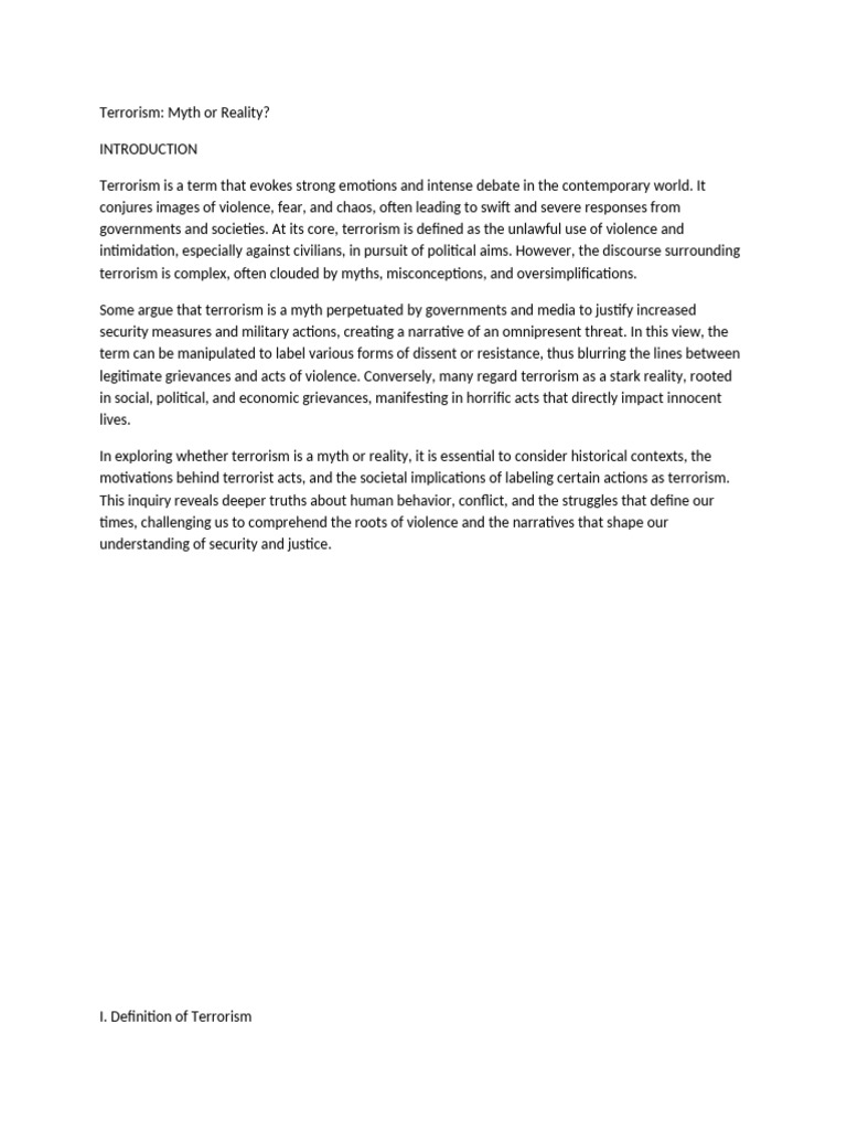 Terrorism - 2 | PDF | Violence | Islamic Terrorism