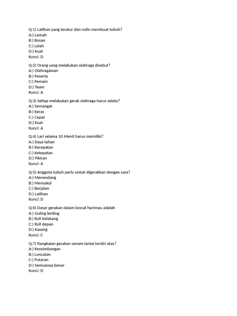 Pat PG, PGK Kelas 6 Miis | PDF