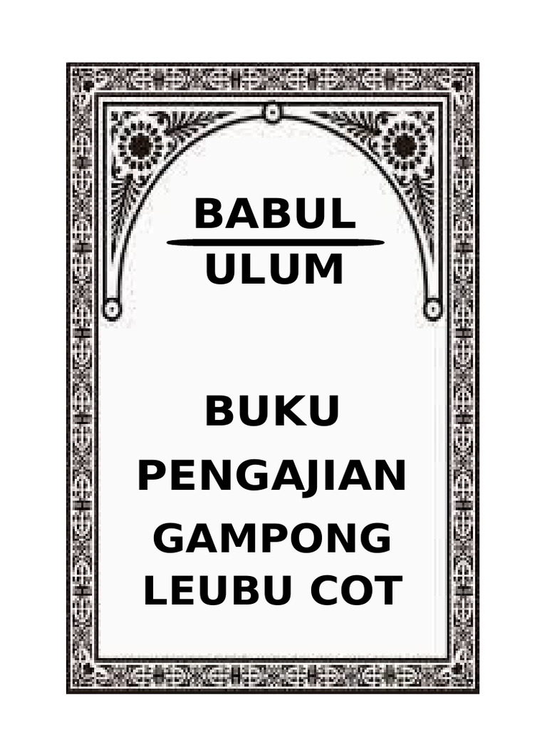BUKU PENGAJIAN URENG INONG | PDF