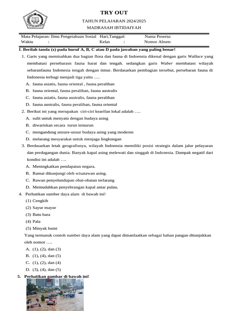 Try Out Ips 2025 | PDF