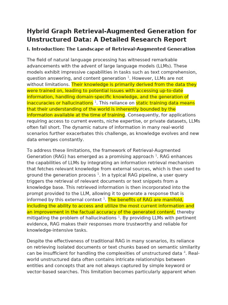 Hybrid RAG For Unstructured Data | PDF | Information Retrieval ...