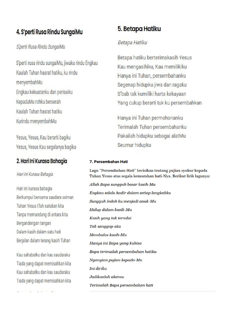 Lagu Rohani | PDF
