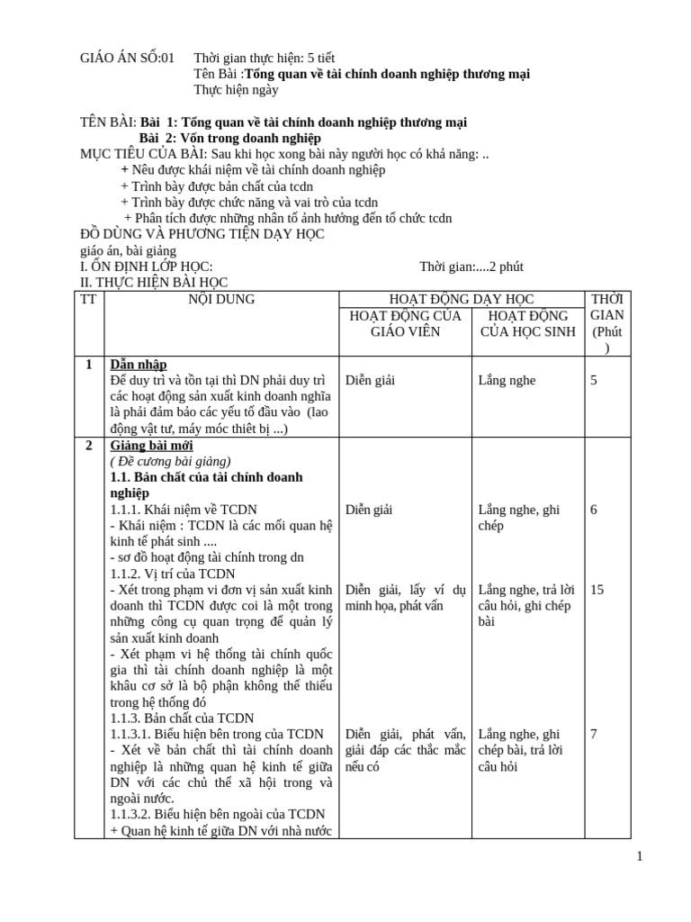 giáo án TCDN TM 5 tiết | PDF