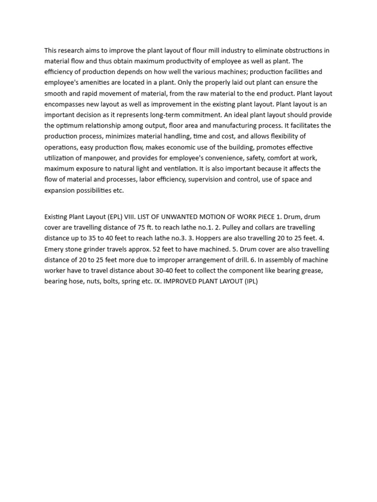 Optimizing Flour Mill Plant Layout | PDF