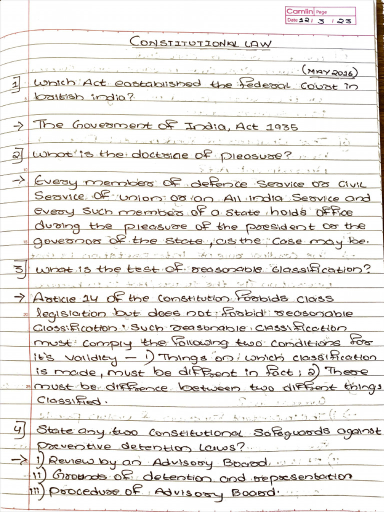 Constitutional Two Liners | PDF