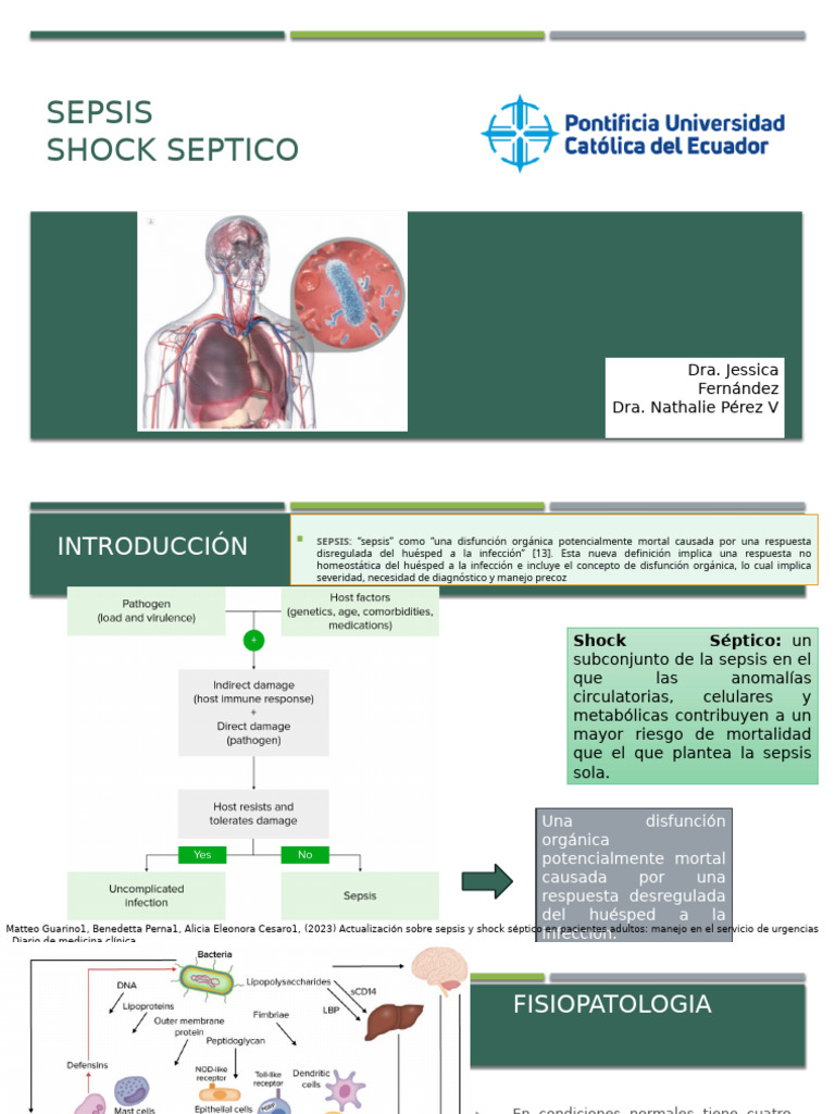 Manejo de Sepsis y Shock Séptico | PDF | Septicemia | Medicina
