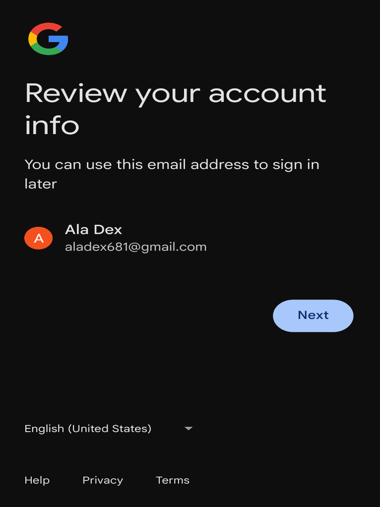 Gmail Account Review Instructions | PDF