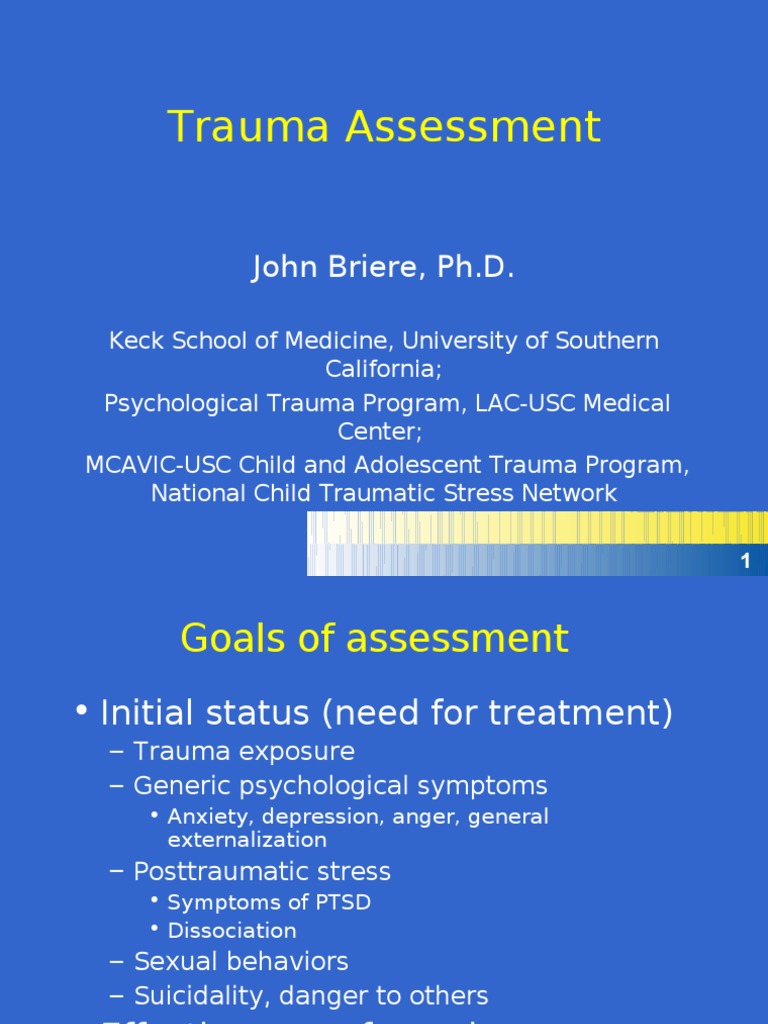 Psychological Trauma Assessment