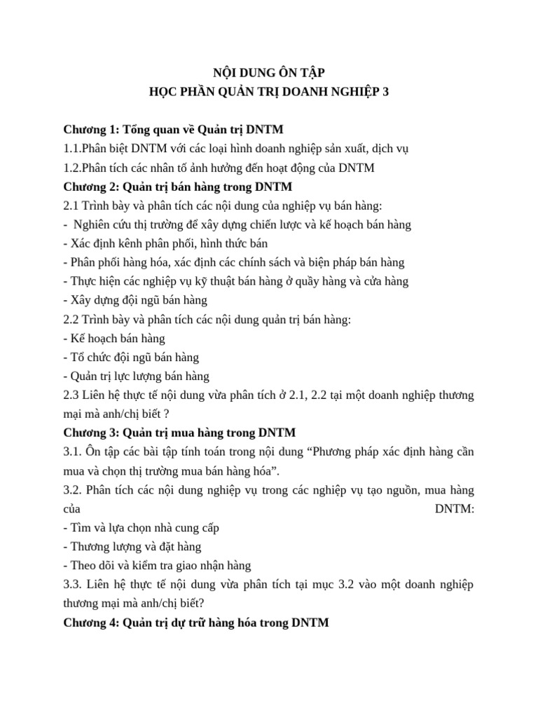 Ôn-thi-QTDN-03-cHiền | PDF