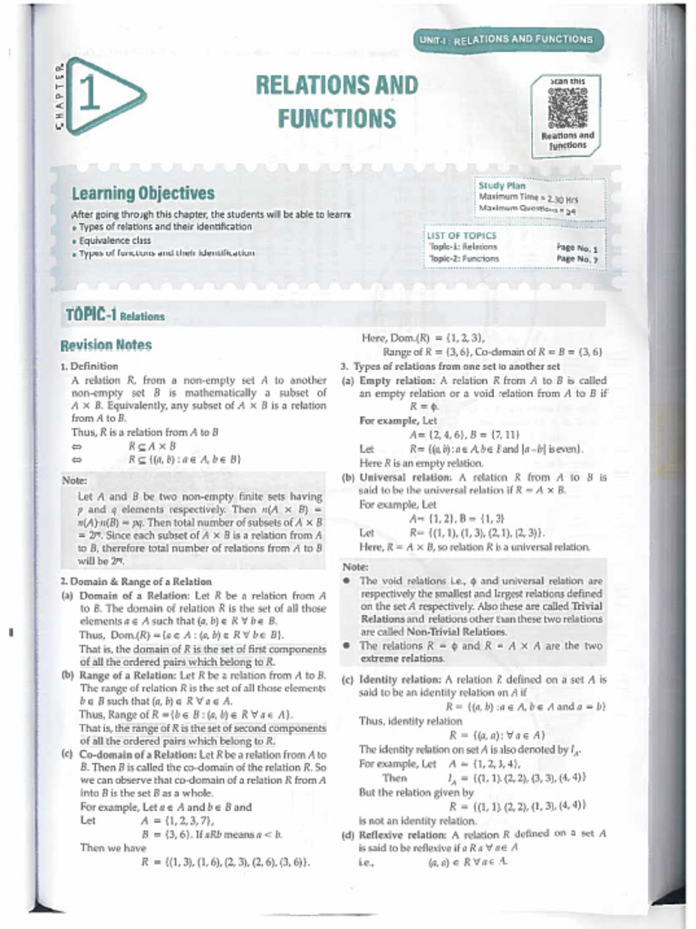 Relations and Functions | PDF
