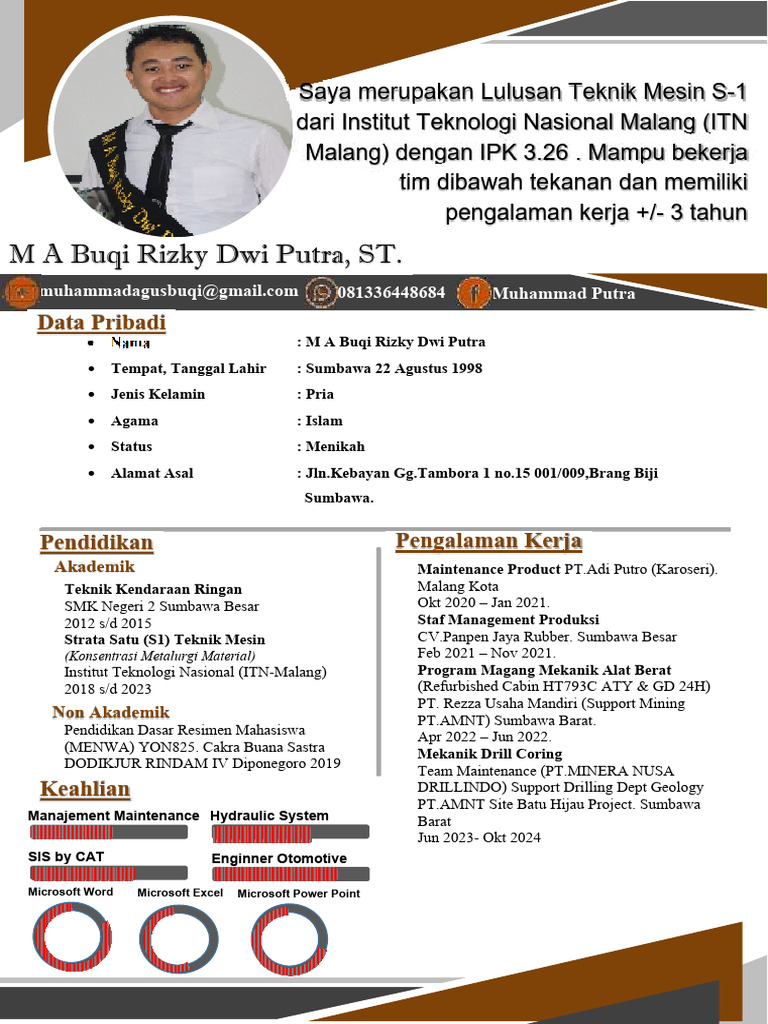 Mechanic_M A BUQI RIZKY DWI PUTRA,ST | PDF