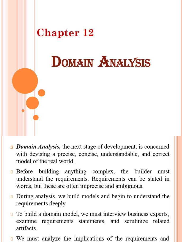 Chapter 12-Domain Analysis | PDF | Automated Teller Machine | Information