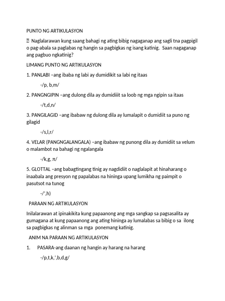 Estruktura NG Wikang Filipino | PDF