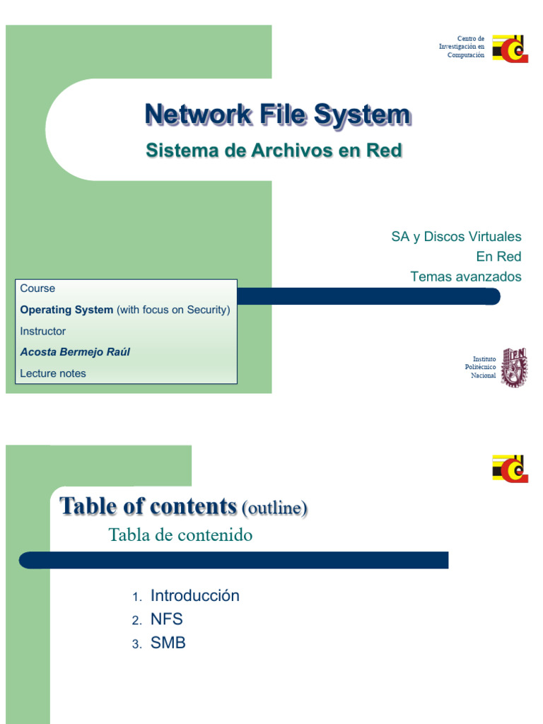So U4 NFS | PDF | Almacenamiento de datos de la computadora | Gestión de datos