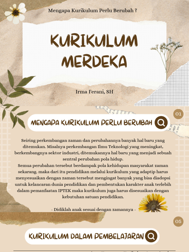 Kurikulum Merdeka: Adaptasi Pendidikan Modern | PDF