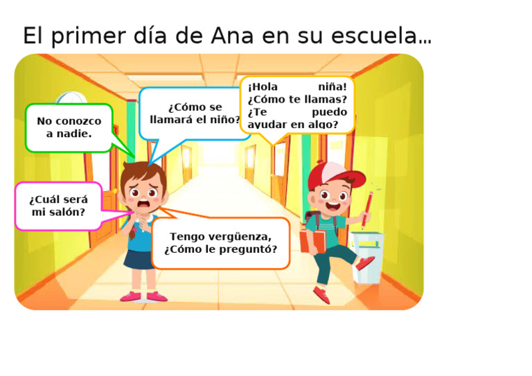 Primer día de Ana en la escuela | PDF