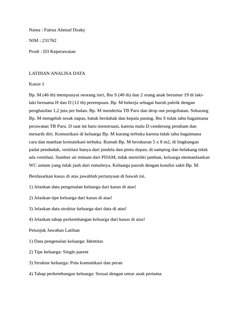 Tugas Kep. Keluarga | PDF