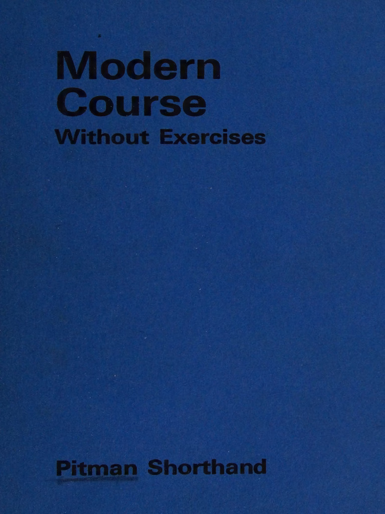 Pitman Shorthand Course | PDF | Linguistics | Human Voice