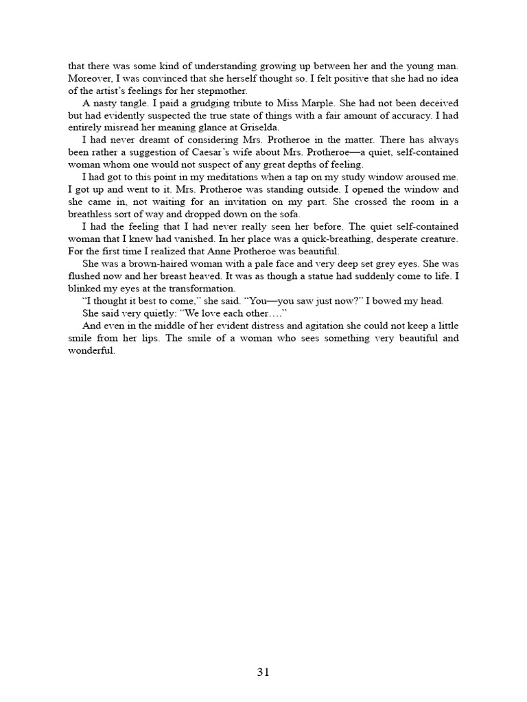 Love and Deception in Mrs. Protheroe's Life | PDF