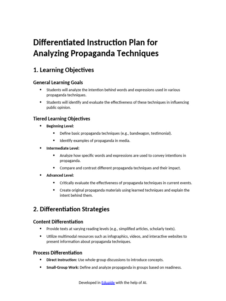 Differentiated Instruction Assistant-2025-04-17-09 - 21 | PDF | Differentiated Instruction ...