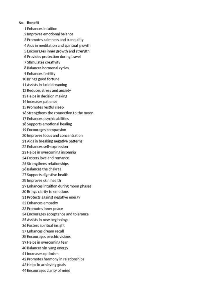 Blue Fire Moonstone Benefits | PDF | Meditation | Psychology