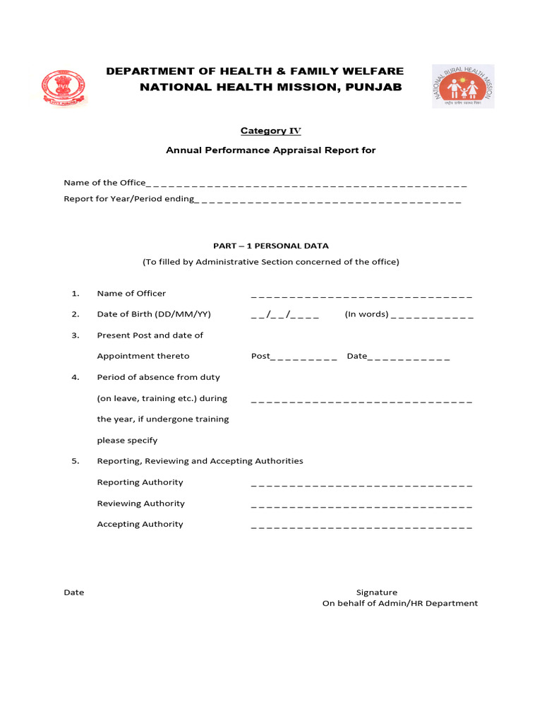 ACR Proforma As Per Letter | PDF | Leadership | Behavioural Sciences