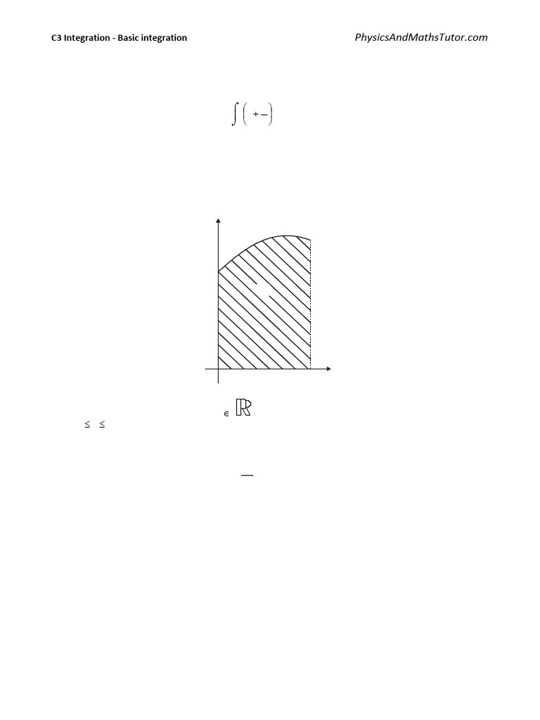 C3 Integration: Area and Function Analysis | PDF | Mathematical Physics | Mathematical Objects