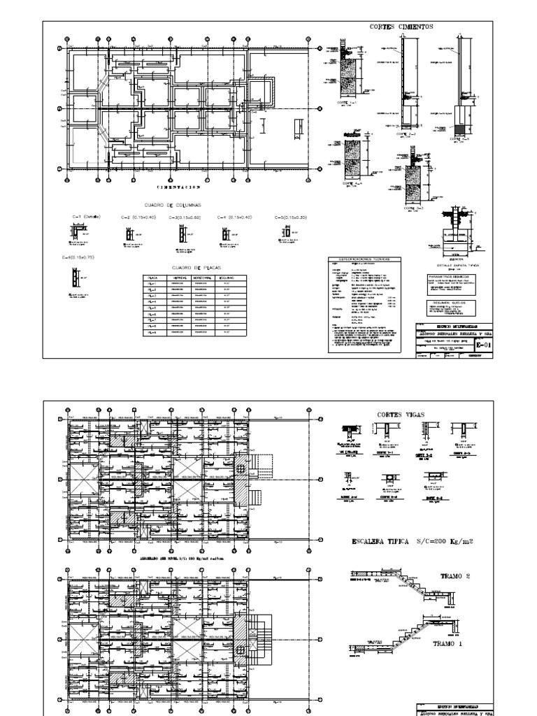 2.planos Estructuras | PDF