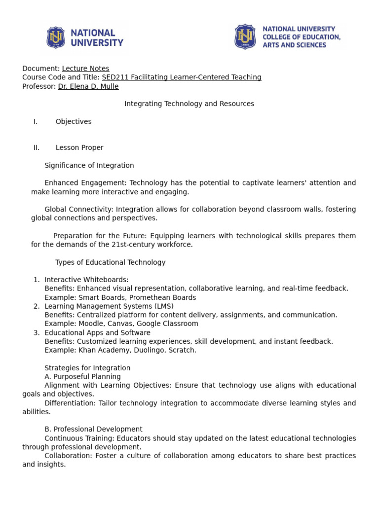 Lecture Notes On Flipped Classroom | PDF | Learning | Statistics