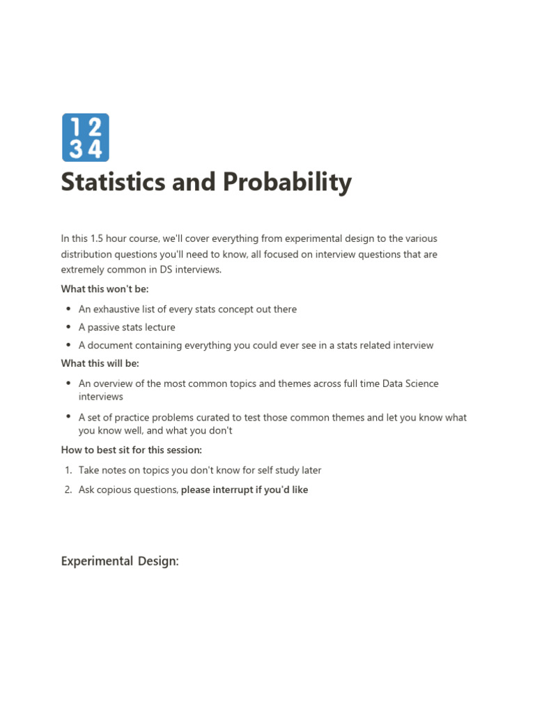 1.Statistics and Probability (1) | PDF | Normal Distribution | Statistics
