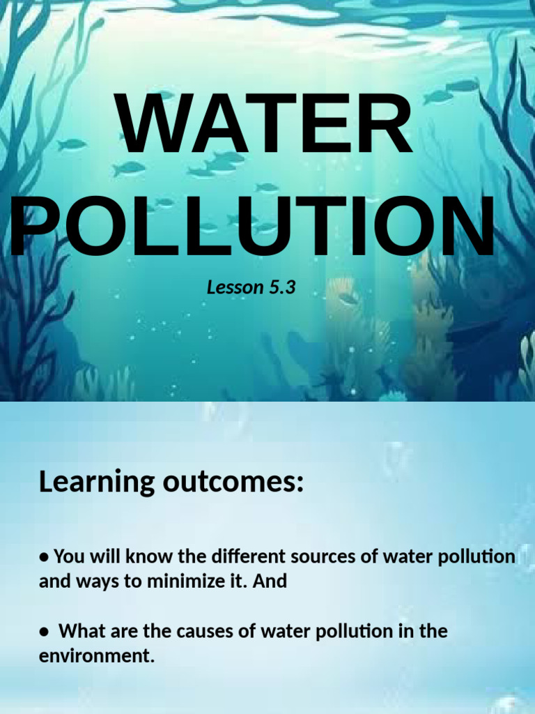 Causes and Solutions for Water Pollution | PDF | Water Pollution | Water