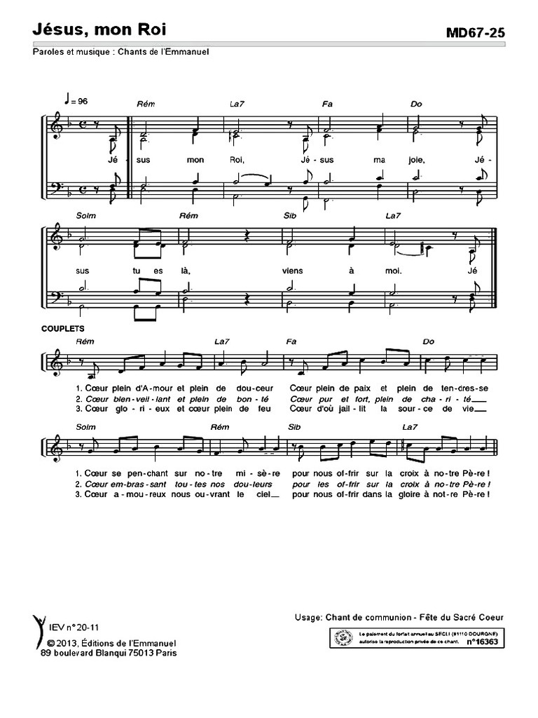 Jésus, Mon Roi | PDF