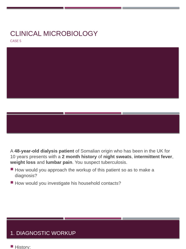 Tuberculosis Diagnosis and Contact Investigation | PDF | Tuberculosis ...