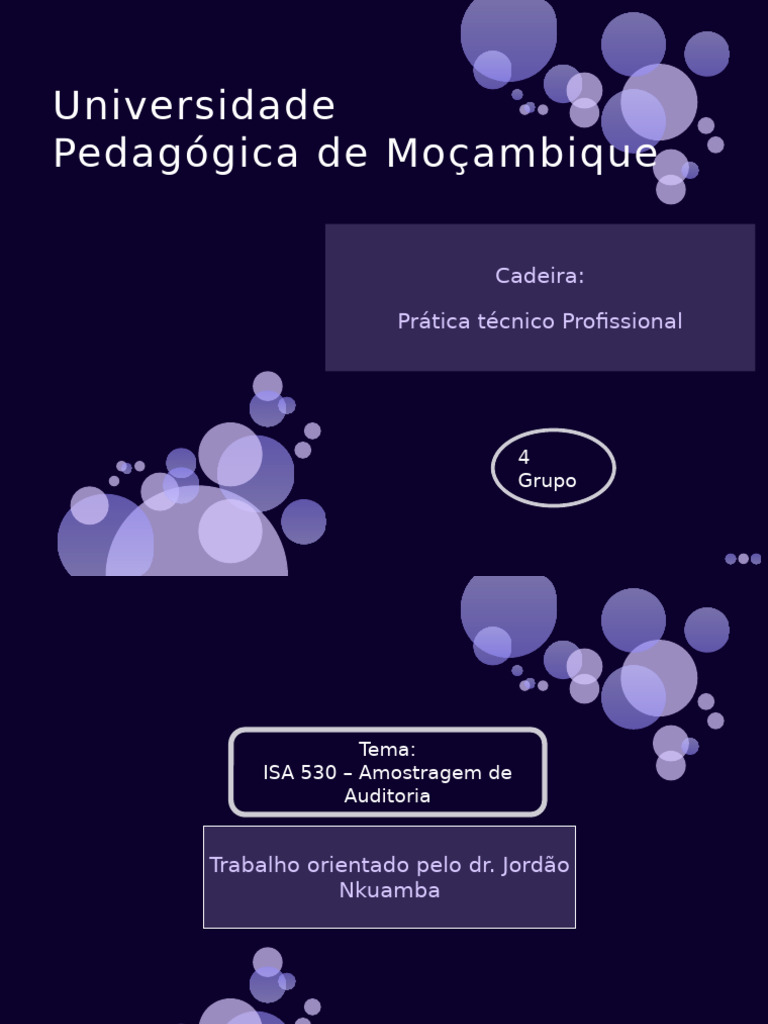 Amostragem de Auditoria: ISA 530 Explicada | PDF | Amostragem ...