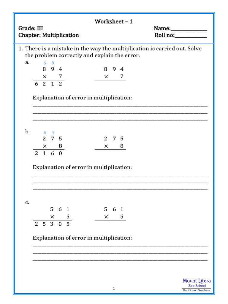 Topic III G3_Ch4_Multiplication_TeacherPrintable_1 | PDF