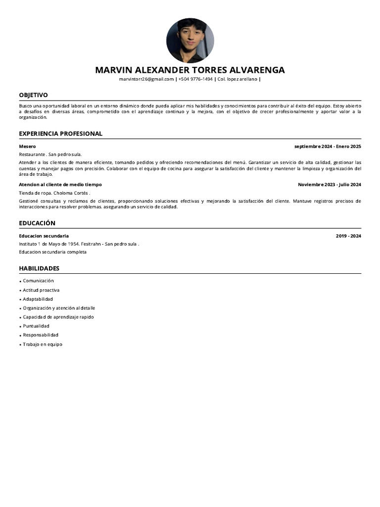 Marvin Alexander Torres Alvarenga | PDF