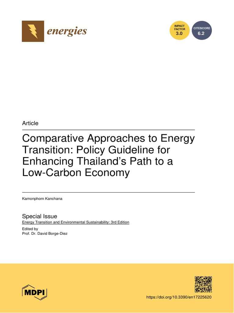 Comparative Approaches to Energy Transition Policy Guideline for ...