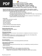 Daflon 500 mg: Uses and Dosage Guide | PDF | Magnesium | Tablet (Pharmacy)