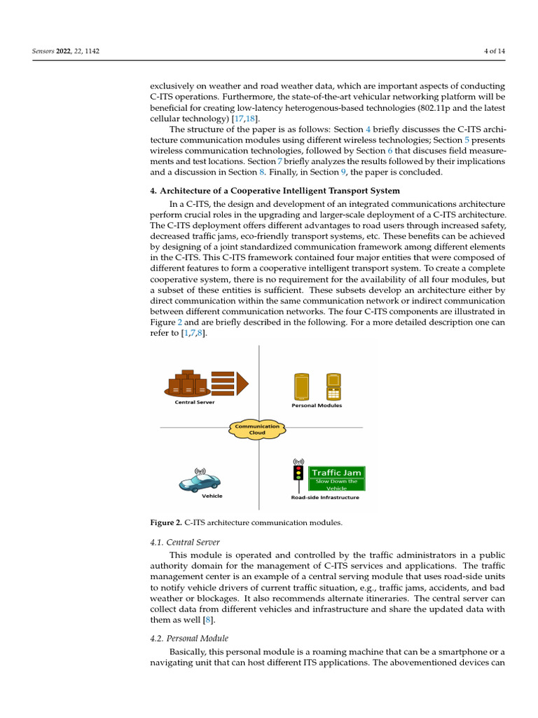 Sensors 22 01142 v2 4 | PDF | Traffic | Telecommunications