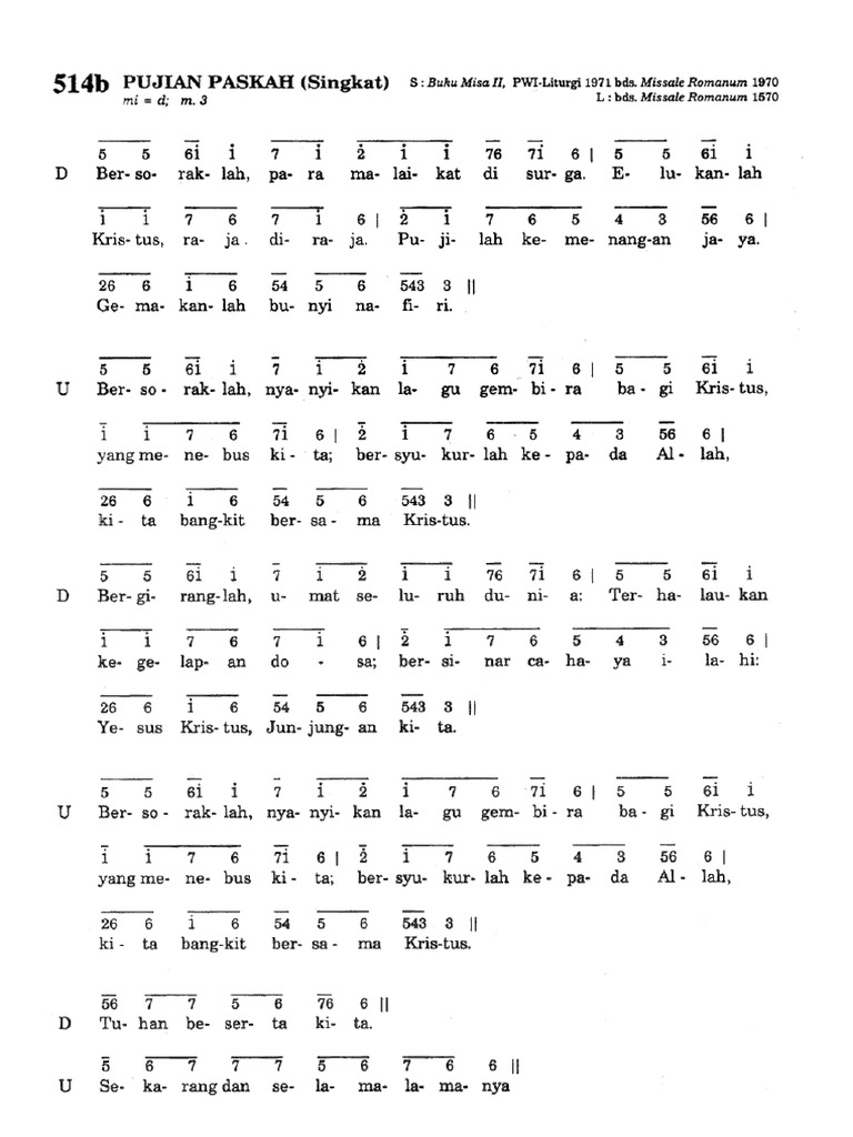 PUJIAN PASKAH - EXULTET | PDF