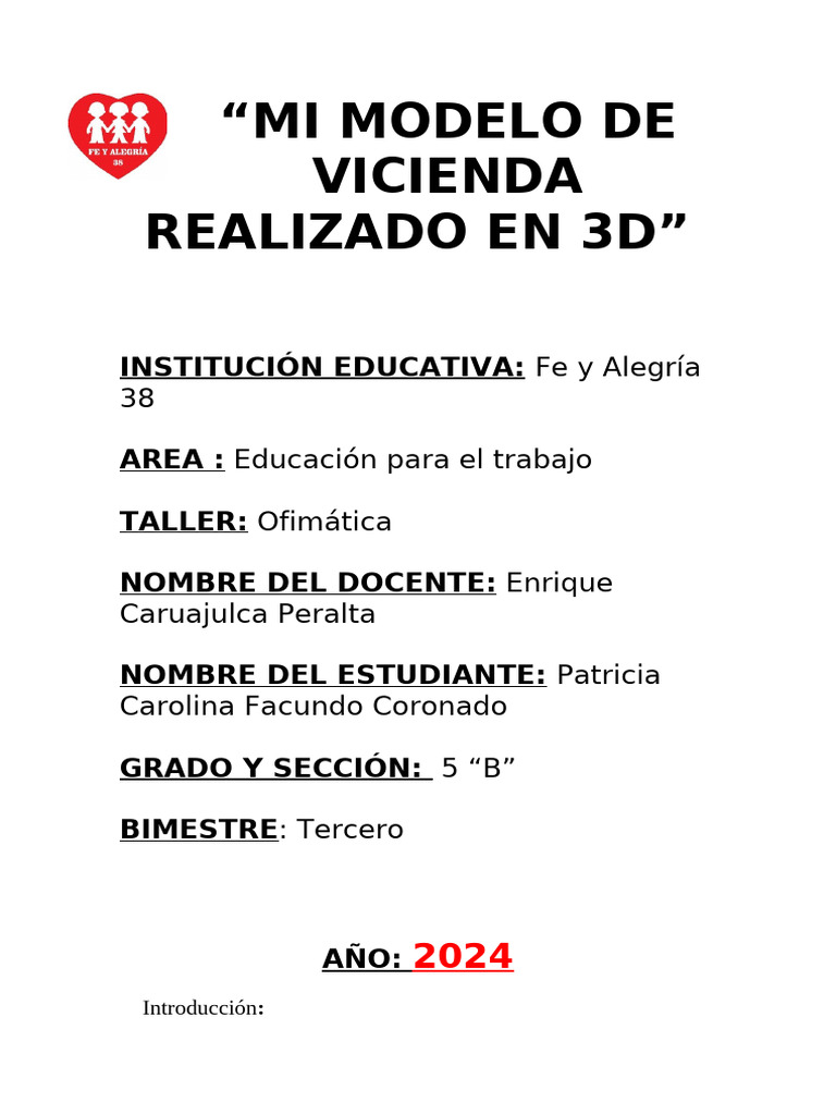 Trabajo de Paty | PDF | Sketch Up | Software