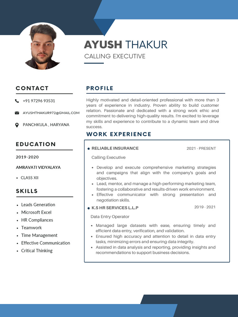 Ayush Thakur (Resume) | PDF