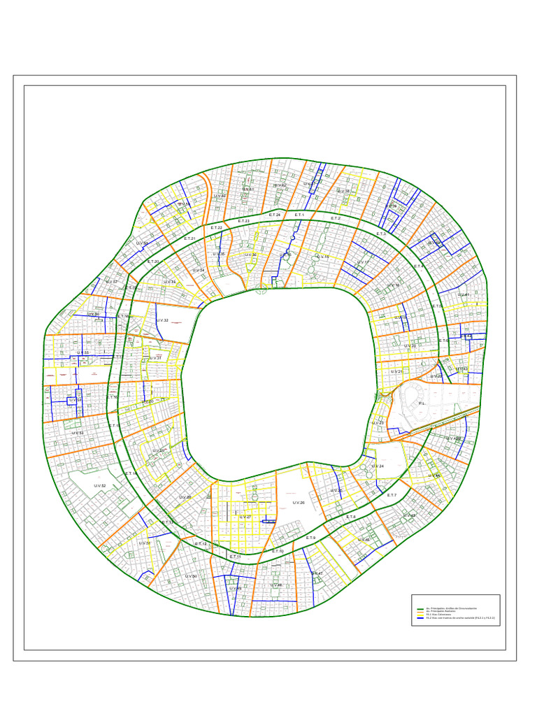 Plano de Identificación de Vías F4.1 y F4.2 | PDF